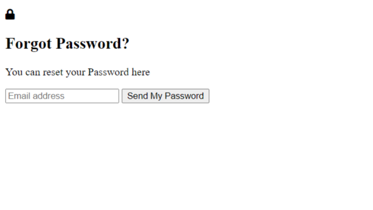 Forgot Password Form Using Html And Css Coding Torque Coding Torque 1205