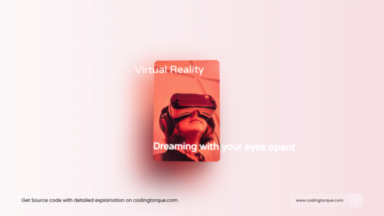 3D VR Card using HTML, CSS(SCSS) and JavaScript - Coding Torque » Coding Torque