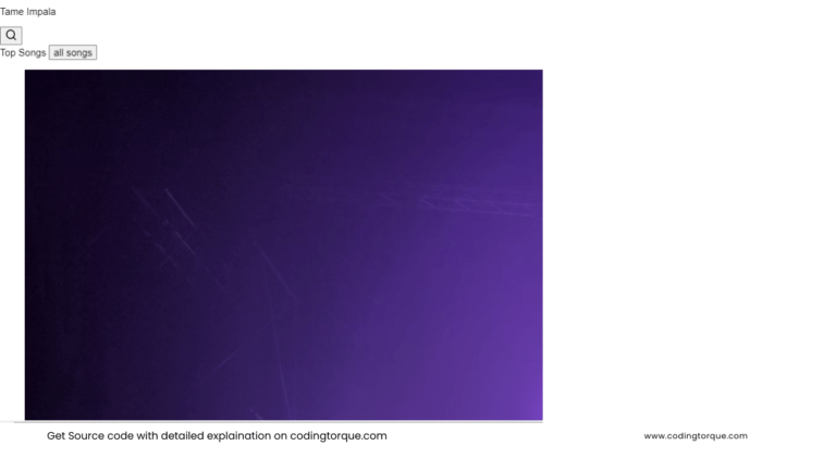 Music Card Ui Using Html Css And Javascript Coding Torque Coding 5703