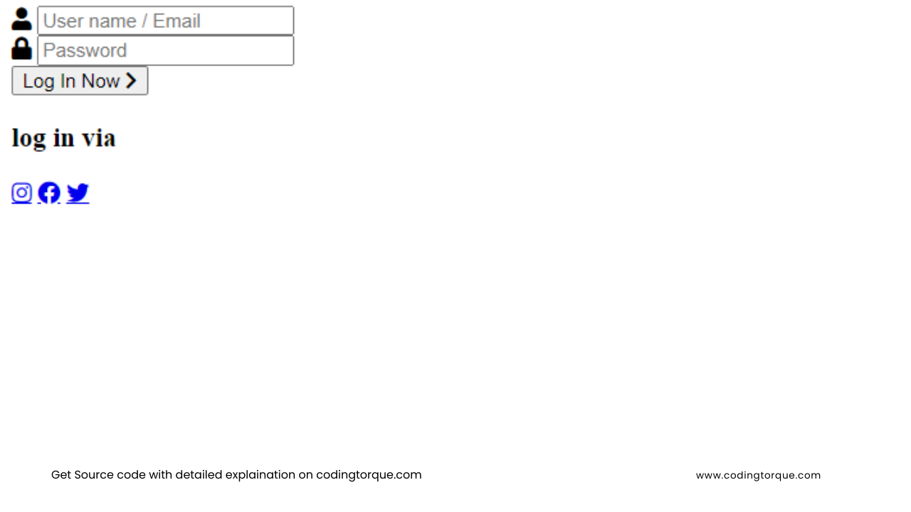 Awesome Login Form Design using HTML and CSS » Coding Torque Awesome Login Form Design using HTML and CSS » Coding Torque
