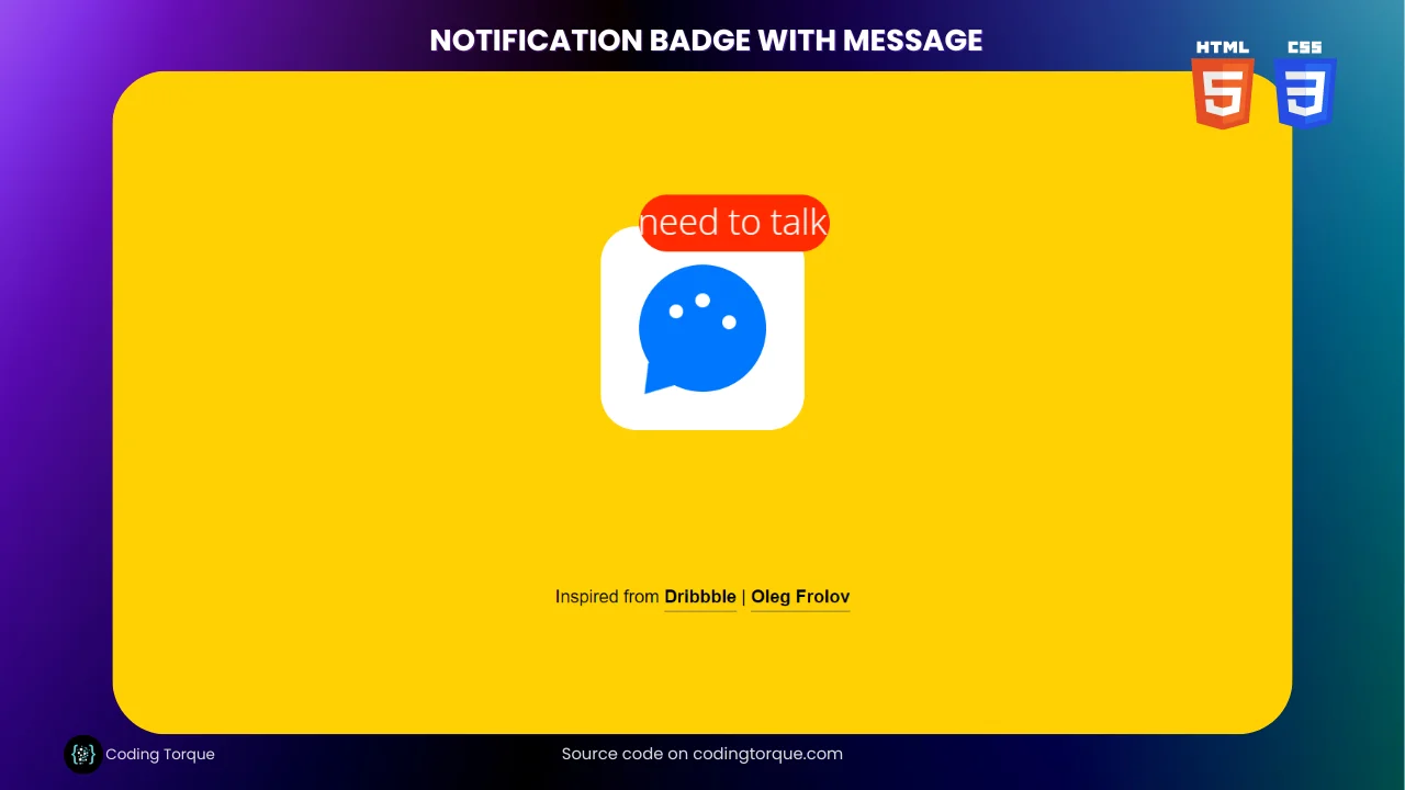 Notification Badge with message using HTML and CSS » Coding Torque Notification Badge with message using HTML and CSS » Coding Torque