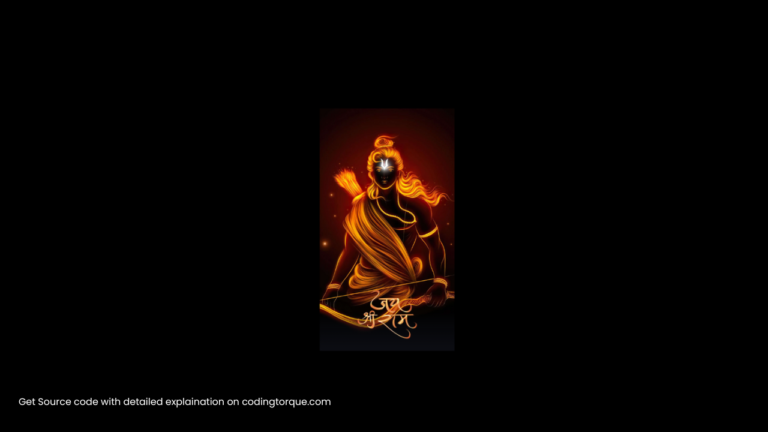 Jai Shree Ram 3d Card Using Html And Css Coding Torque 6353