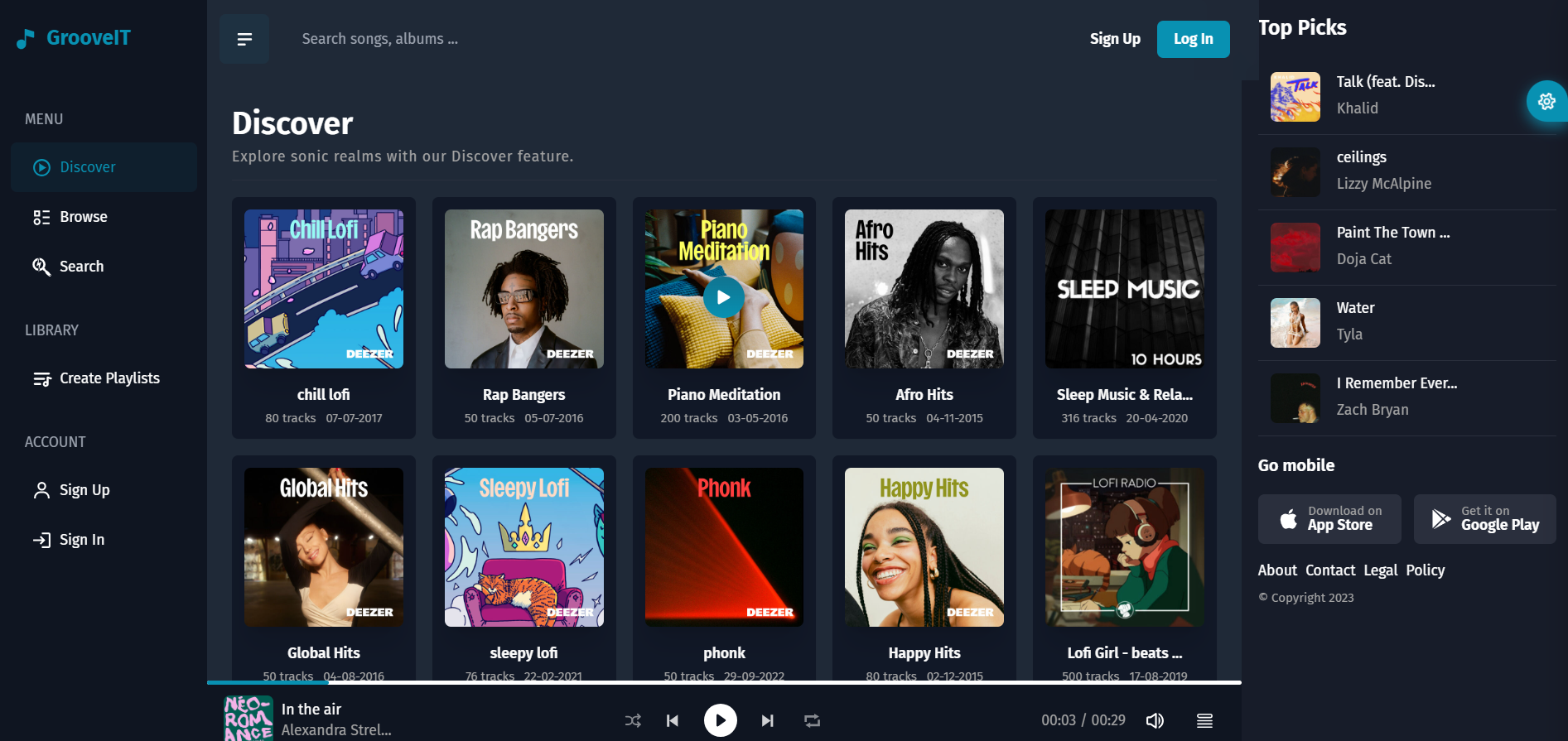 Grooveit Music App Built With Reactjs And Firebase Coding Torque