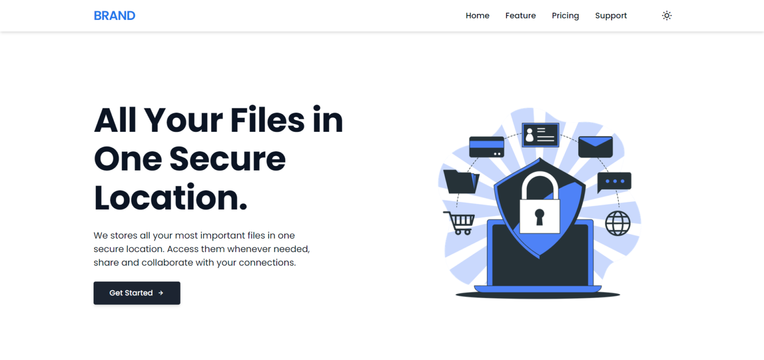 Responsive Hero with Dark Mode using HTML CSS and JavaScript » Coding Torque